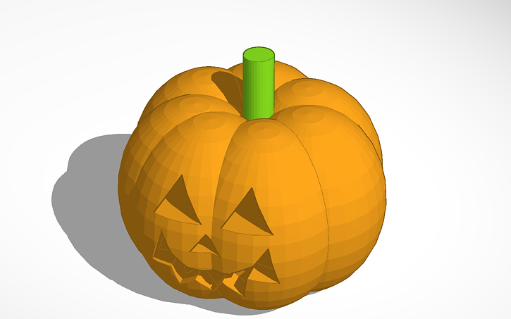 3D design Halloween pumpkin | Tinkercad