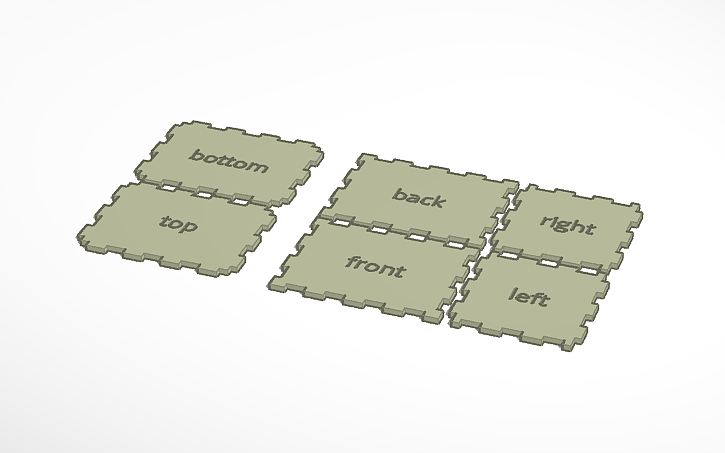 3D design Small finger joint box | Tinkercad