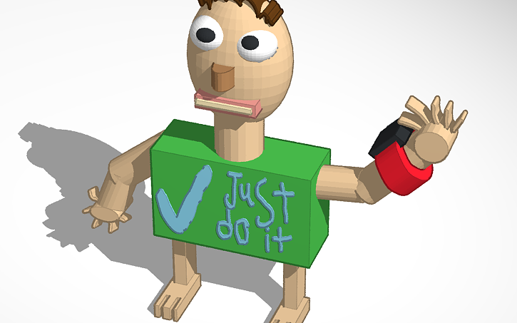 3D design Modern Baldi (Waving) | Tinkercad