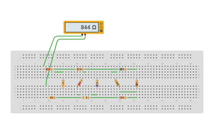 Circuit design Resistor 5 | Tinkercad