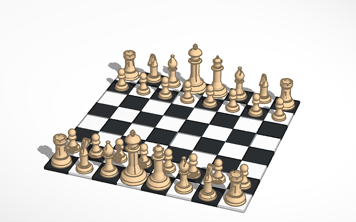 3D design Chess Set | Tinkercad