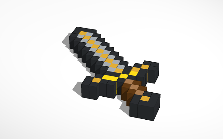 3D design Minecraft Ideas 1 : Knight Sword | Tinkercad