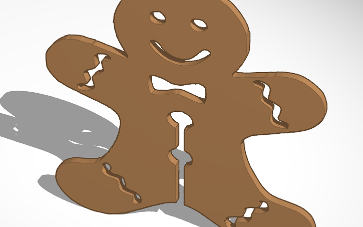 3D design kiki and pareena gingerbread man | Tinkercad