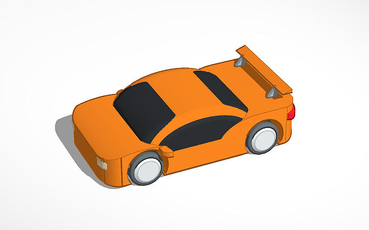 3D design Sports car | Tinkercad