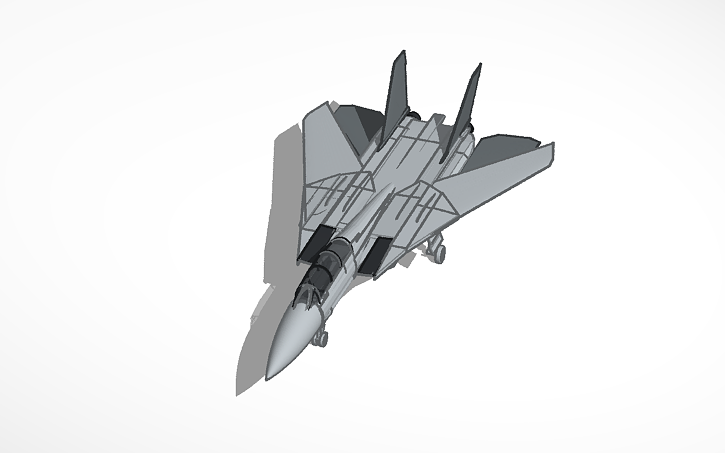 3D design 戰鬥機 F-14 fighter F-14 | Tinkercad