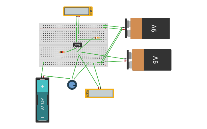 Circuit design op-amp | Tinkercad