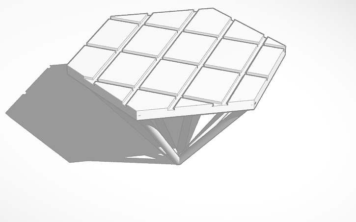 3D design Solar panel in space. | Tinkercad