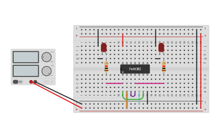 Circuit Design Basic Sr Latch Using Nor Gates Tinkercad