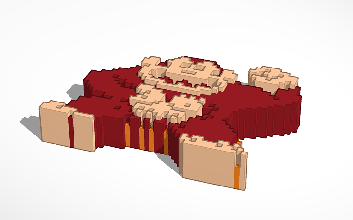 3D design 8-bit Donkey kong | Tinkercad