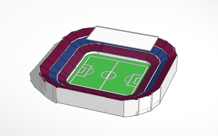 3D design Camp Nou (Finished) and please look at description!!! | Tinkercad