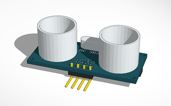 3D design HC-SR04 UltraSonic Sensor | Tinkercad 3D design HC-SR04 UltraSonic Sensor | Tinkercad