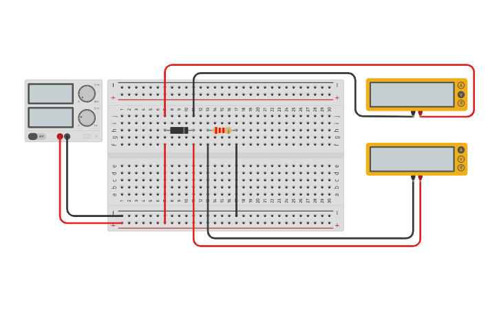 Circuit design Rangkaian Dioda 1 | Tinkercad