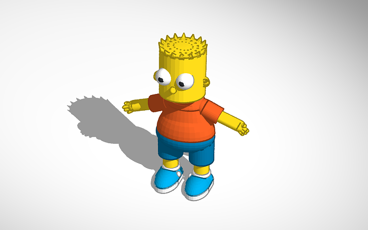 3D design Bart Simpson | Tinkercad