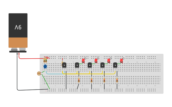 Circuit design Music Operated Dancing LEDs | Tinkercad