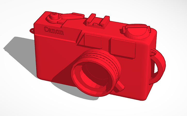 3D design canon camera | Tinkercad