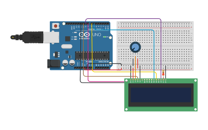 Arduino Lcd With Tinkercad Wires Arduino Circuit Design Arduino Lcd Vrogue