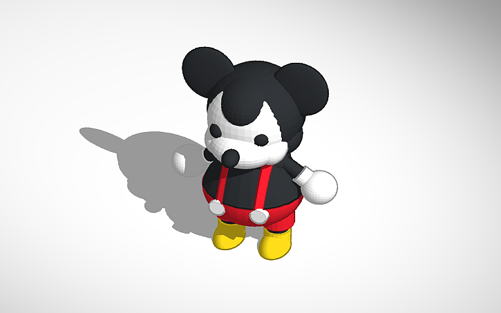 3D design Mickey Mouse | Tinkercad