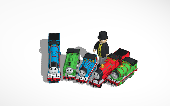 3D design Thomas The Tank Engine BTS photo | Tinkercad
