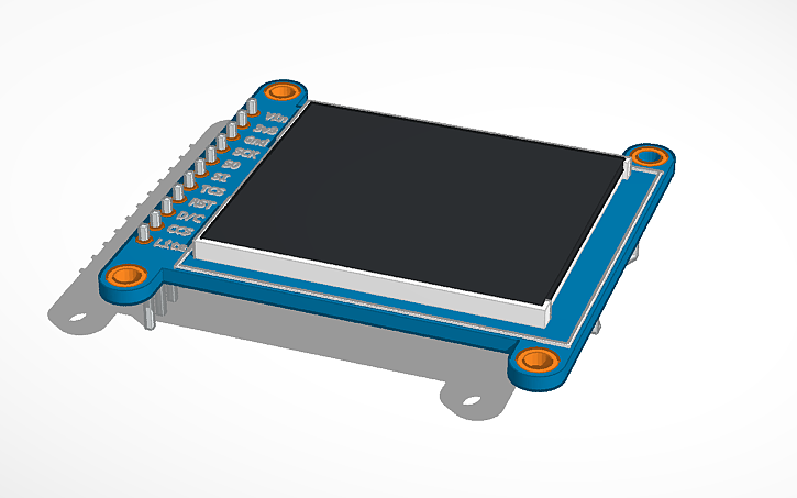 3d Design Adafruit St7735 Tinkercad