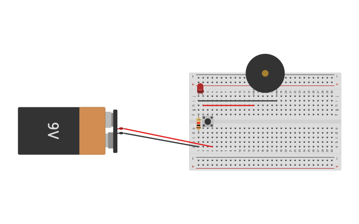 Circuit design DOOR BELL | Tinkercad