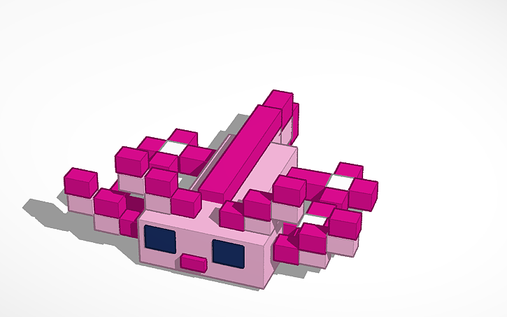 3D Design Minecraft 1 17 Axolotl Tinkercad 3d-design-minecraft-1-17-axolotl-tinkercad
