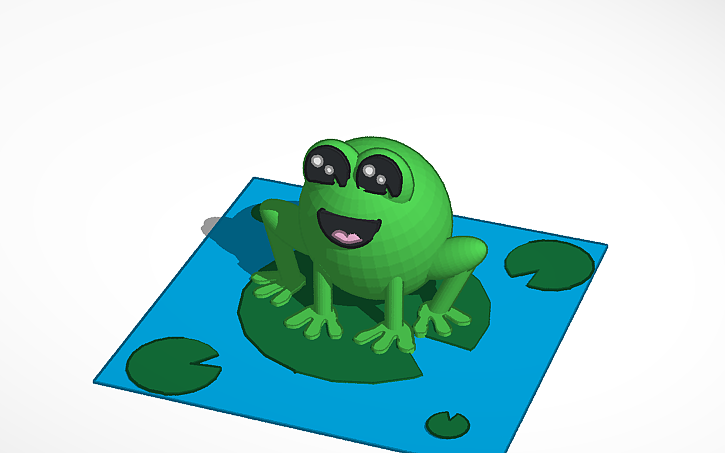 3D design Chibi Frog | Tinkercad