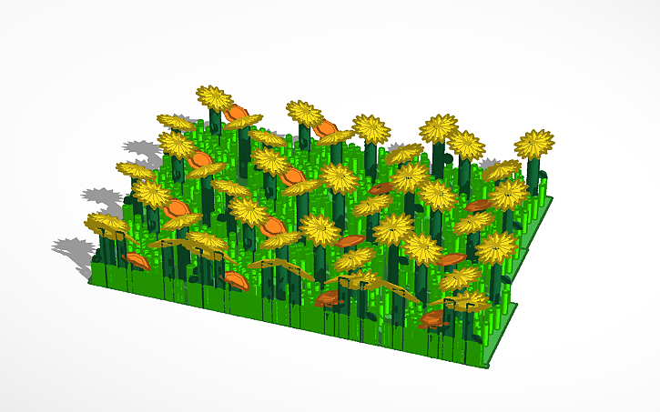 3D design Flower garden | Tinkercad