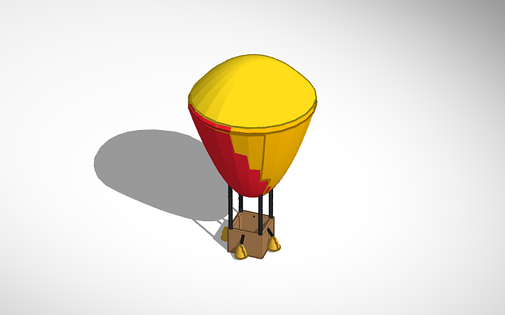 3D design Hot air balloon | Tinkercad