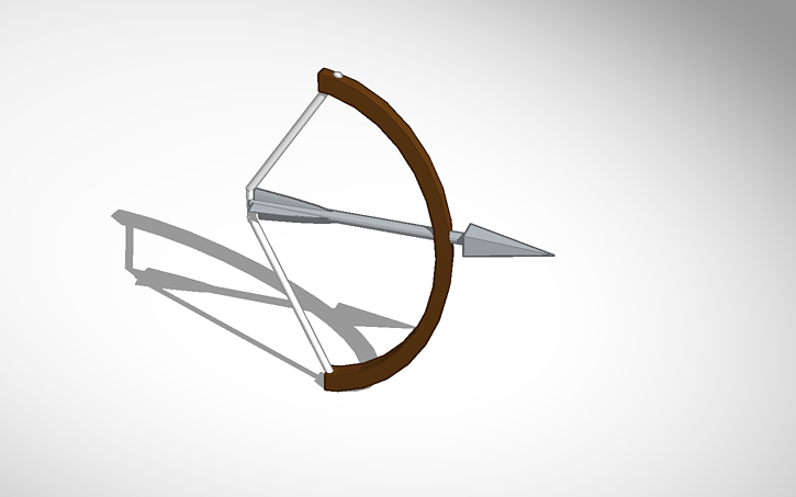 3D design bow and arrow | Tinkercad