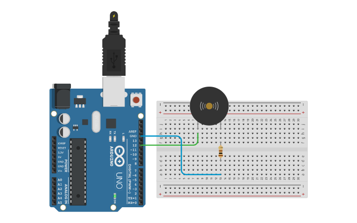 Circuit Design Buzzers Con Arduino Uno Tinkercad