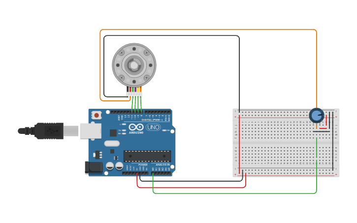 Circuit Design Tinkercad Stepper Motor Tinkercad