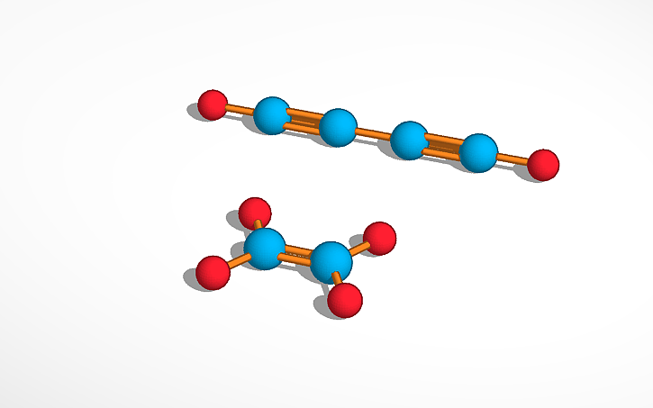 3D design alkene and alkyne models | Tinkercad