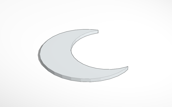 3D design Moon | Tinkercad