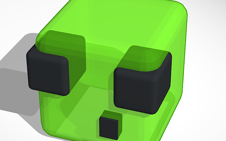 3D design Slime Minecraft | Tinkercad