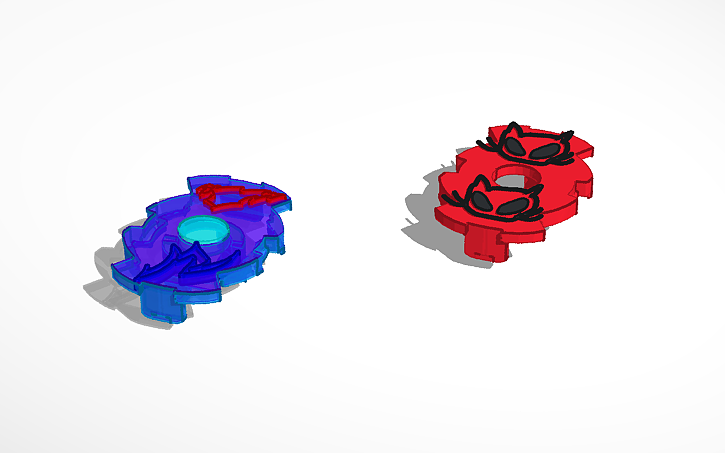 3D design Copy of Beyblade Sparking templates | Tinkercad