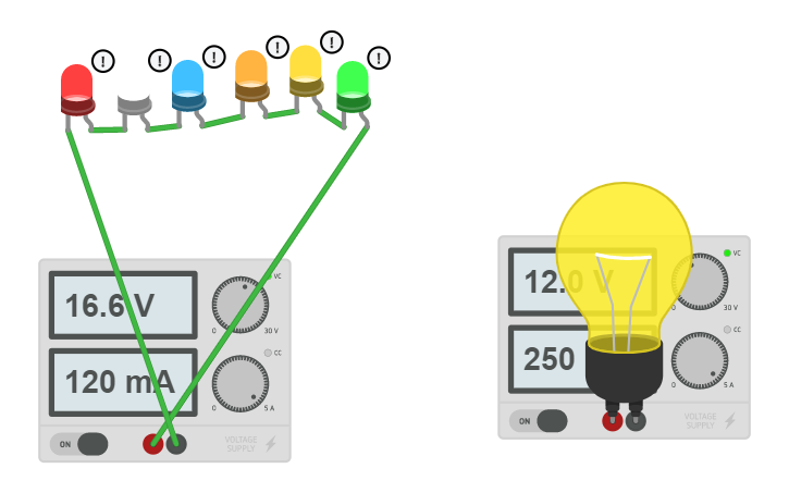 Circuit design LED Light bulb | Tinkercad