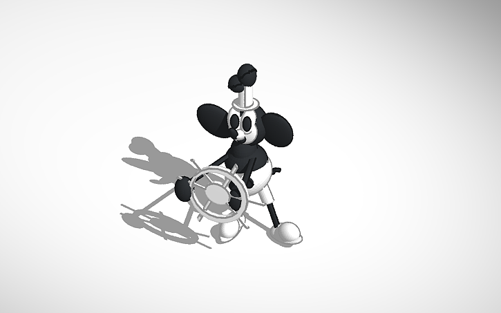 3D design 2D-3D Mickey Mouse by Walt Disney | Tinkercad