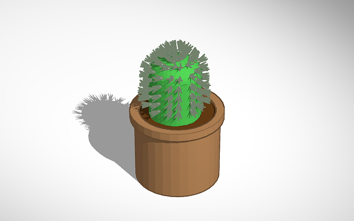 3D design Potted Cactus | Tinkercad