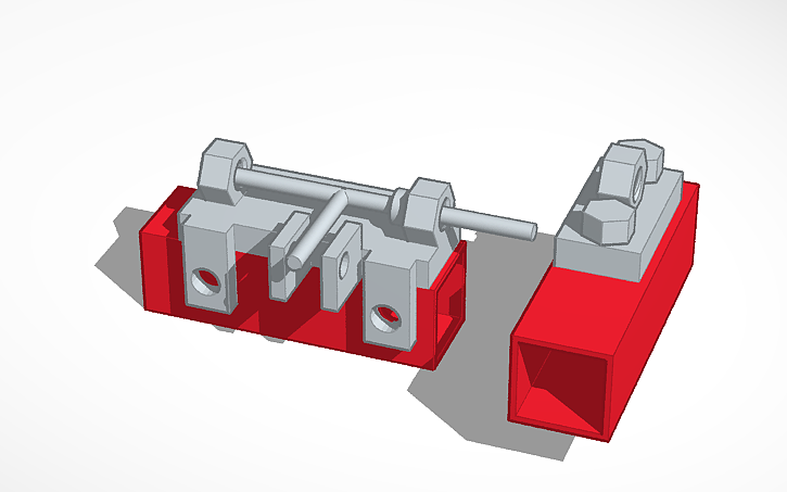 3D design custom latch | Tinkercad