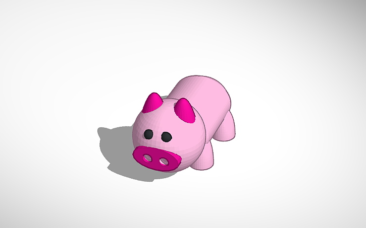 3D design pig | Tinkercad