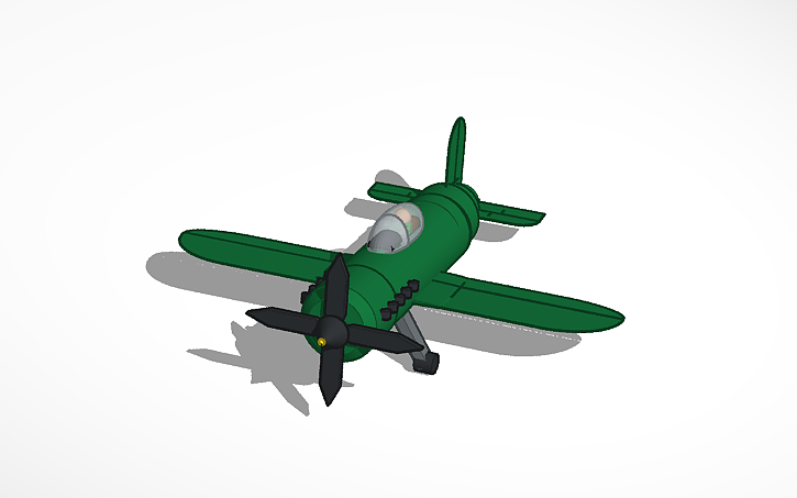 3D design Propeller Aircraft | Tinkercad