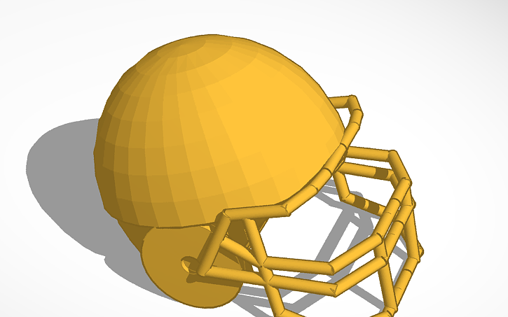 3D design Football Helmet | Tinkercad