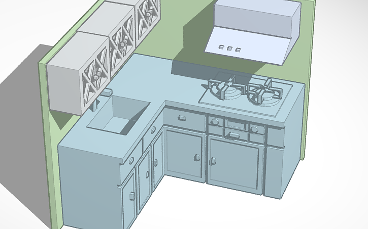 3D design kitchen | Tinkercad