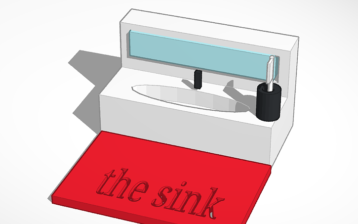 3D design sink | Tinkercad