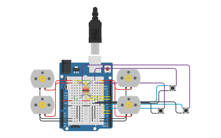 Circuit design RC CAR (or Drone) | Tinkercad