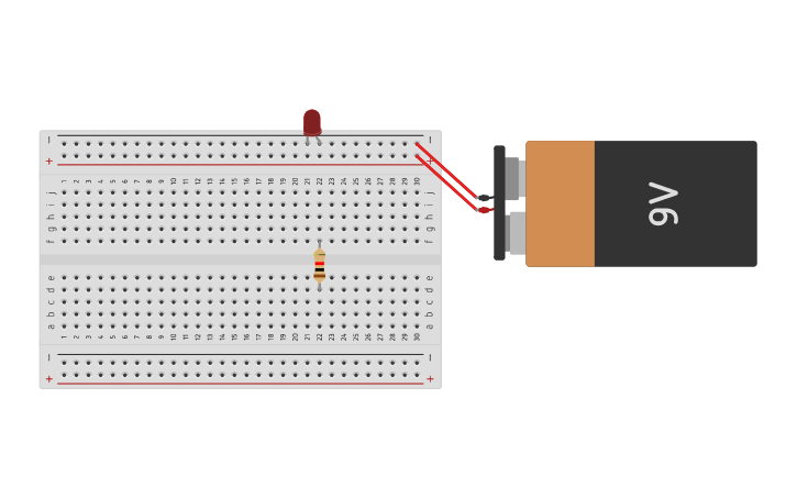 Circuit design Circuito Basico | Tinkercad