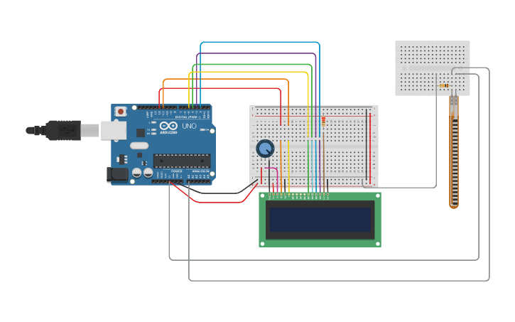 Circuit design Water Level Sensor | Tinkercad