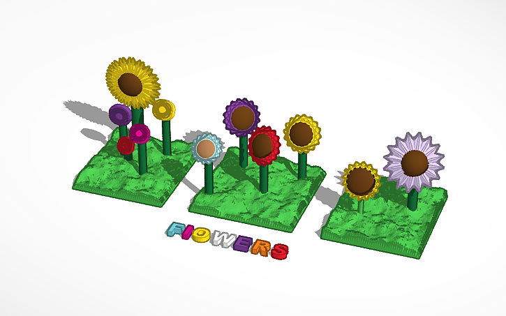 3D design Flowers | Tinkercad