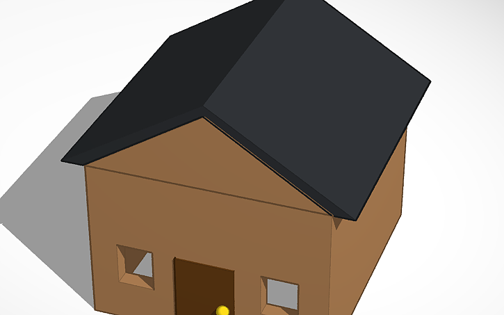 3D design Basic house | Tinkercad