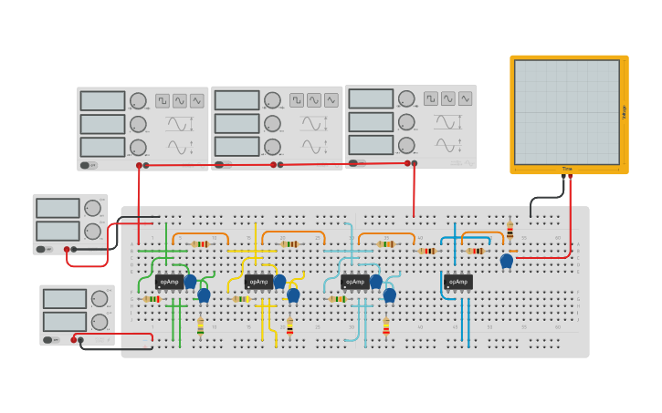 Circuit design Electrocardiograma (ECG) | Tinkercad